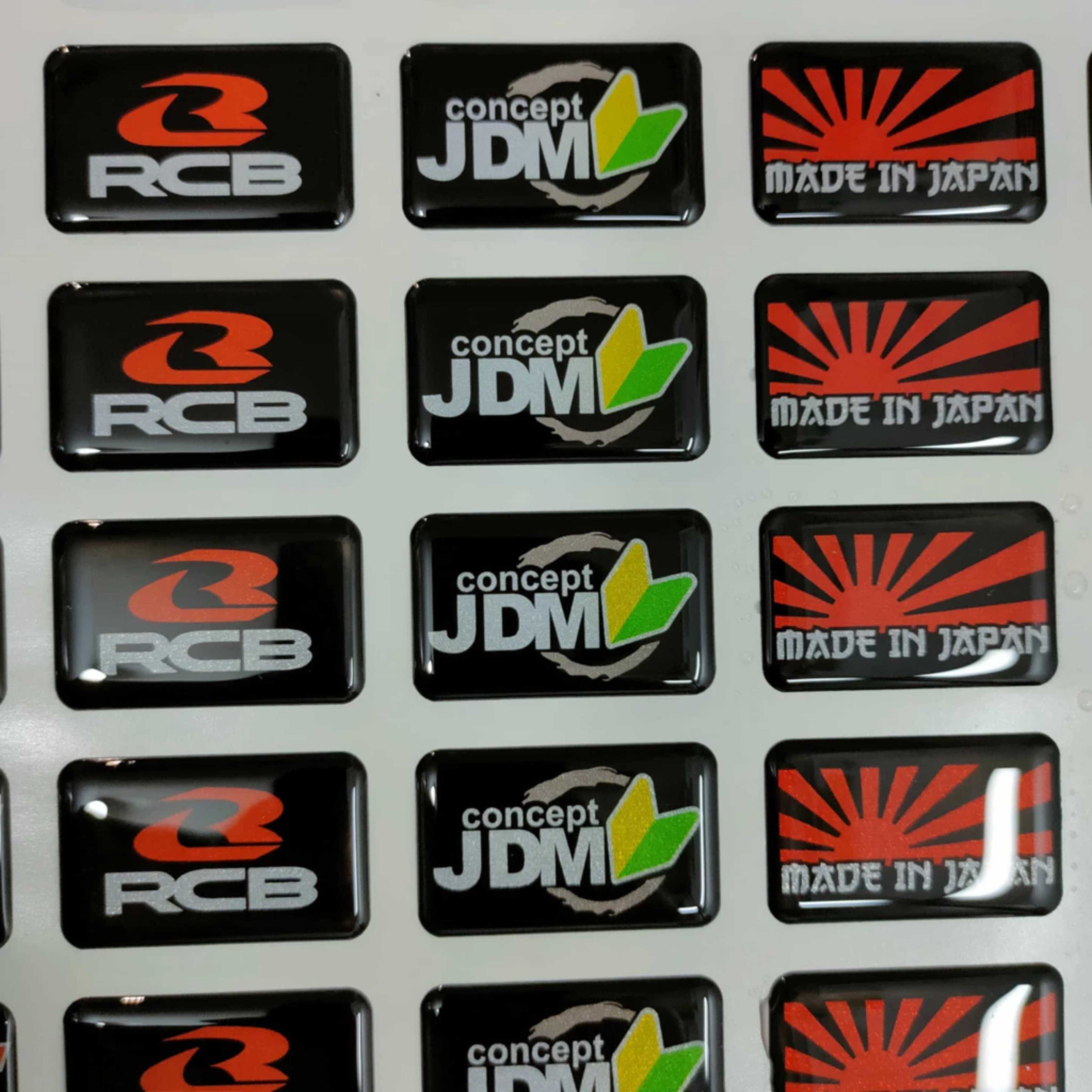 HONDA CLICK SENSOR LID EMBLEM REFLECTIVE 3D EMBOSSED PREMIUM GLOSS ...