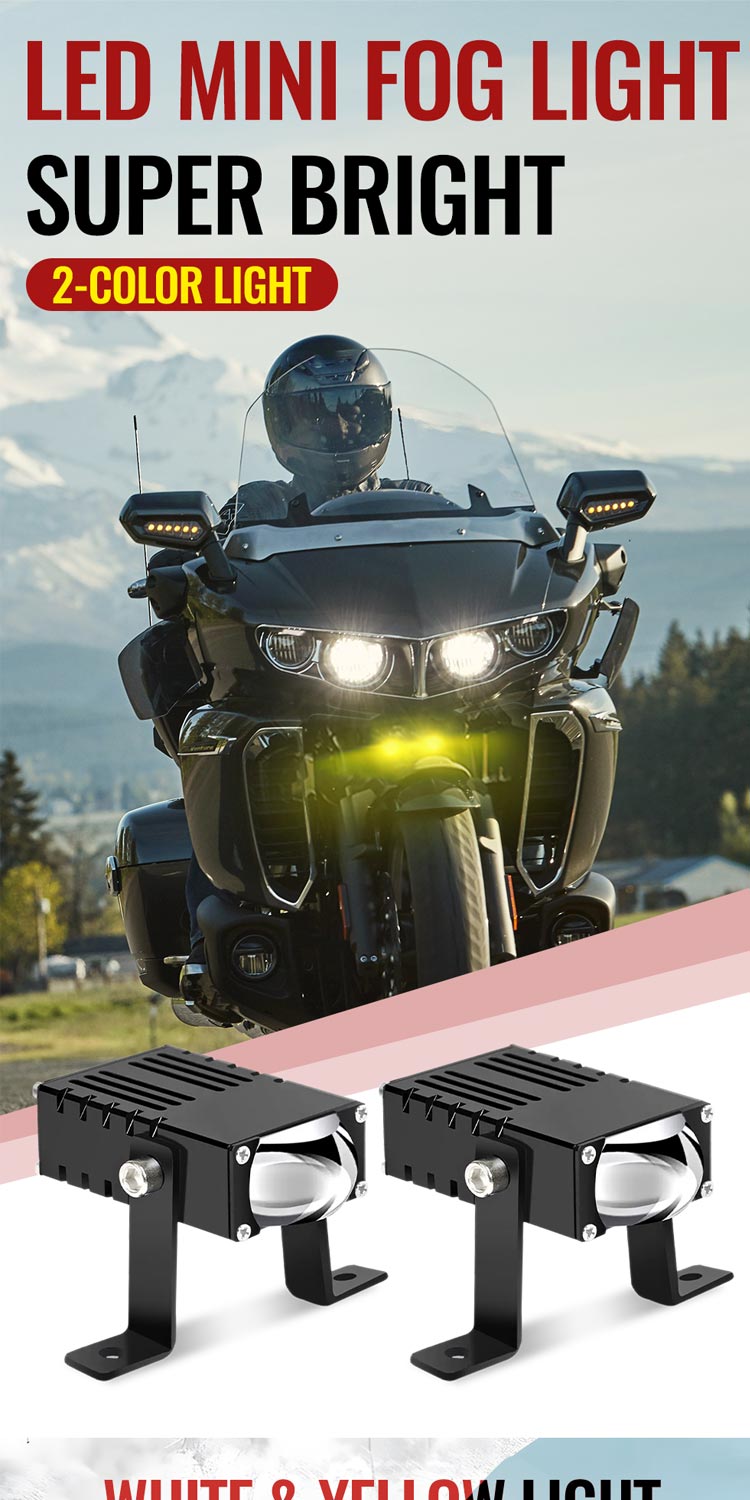 2.5 Inch Super Slim Yellow&White Dual Beam Bi-Led Projector Grill ...