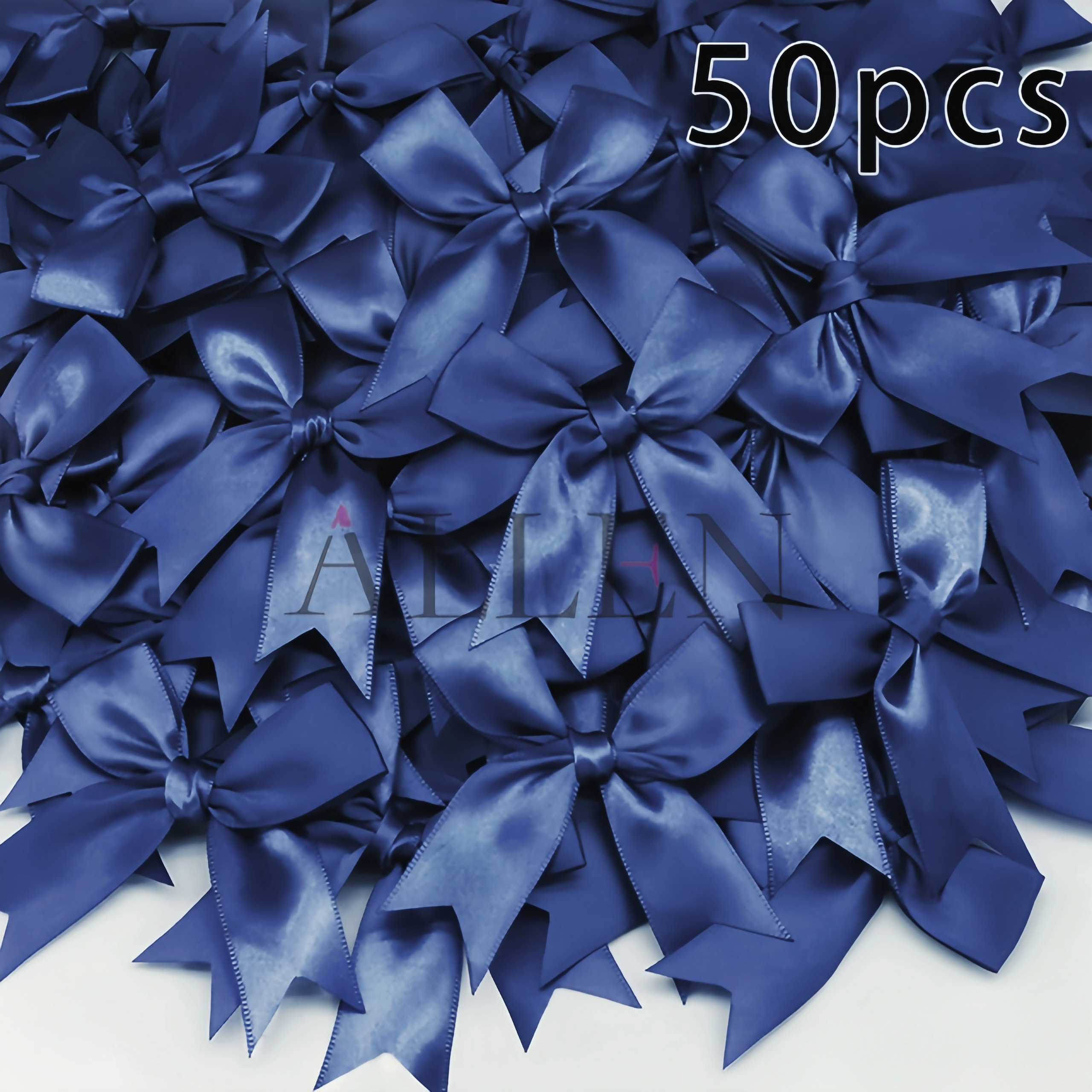 (50pcs/pack) 1'' Satin Ribbon Handmade 8.5cm Wide Swallowtail Bowknot ...