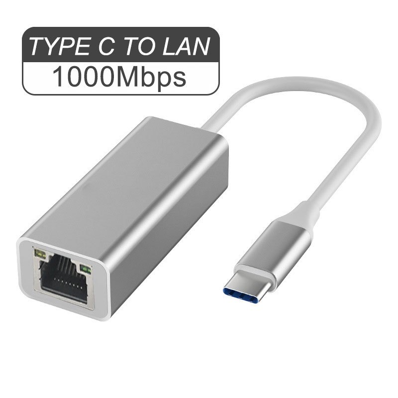 1000Mbps Ethernet Adapter USB 3.0 Type C to RJ45 Network USB Cable For ...