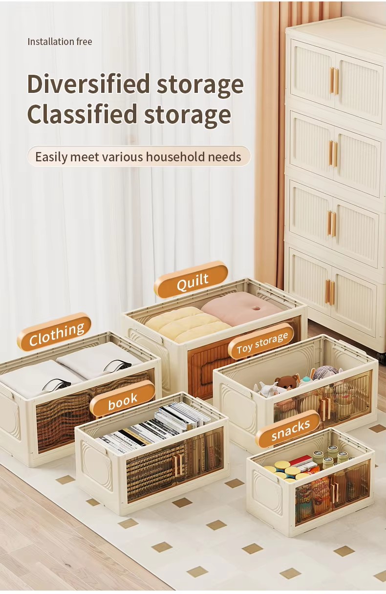 Multilayer Foldable Storage Cabinet Plastic Stackable Storage Megabox ...