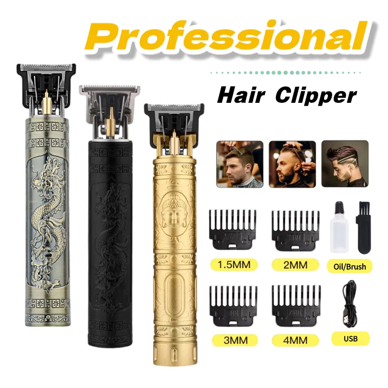 New Electric Hair Clipper USB Rechargeable Beard Trimmer With Battery ...