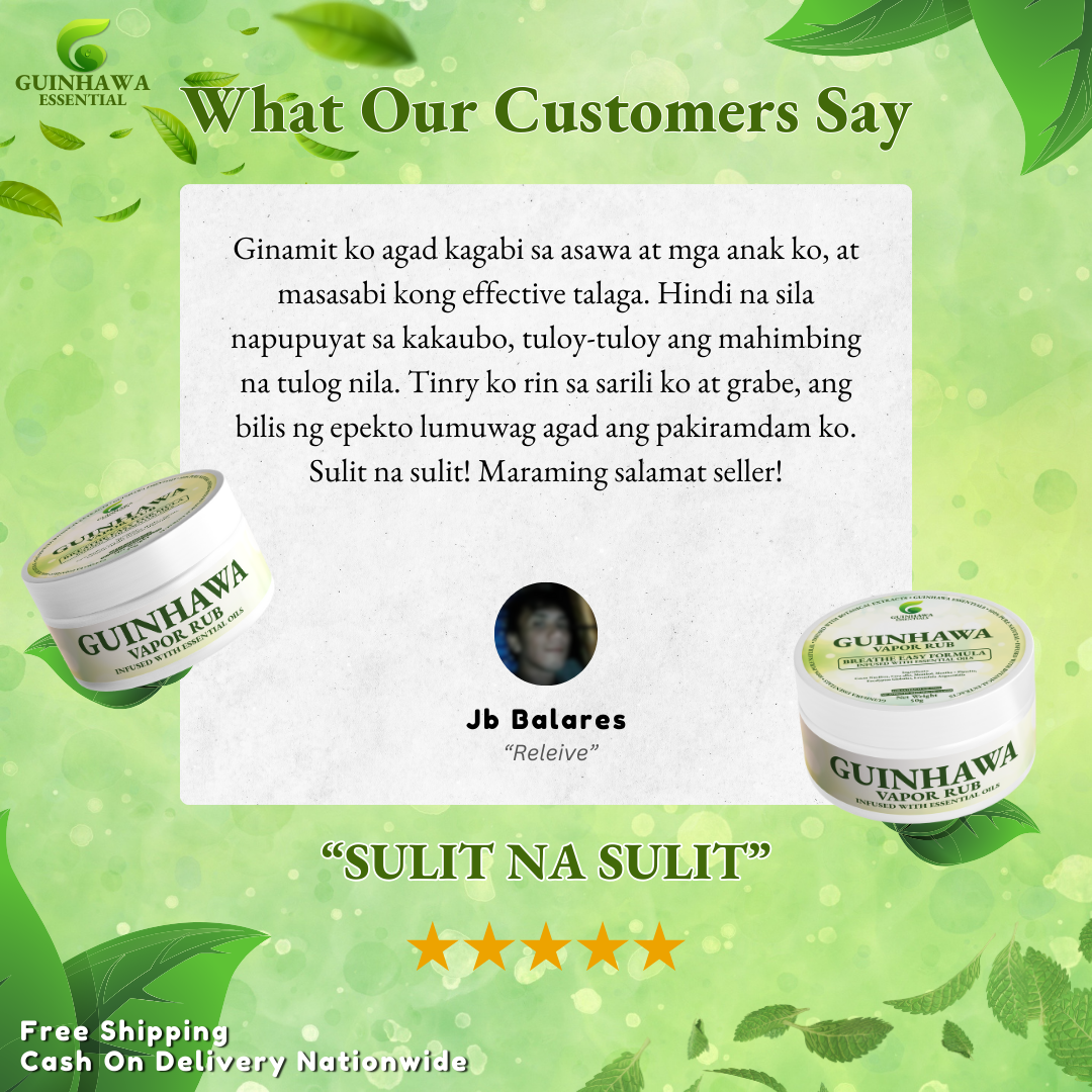 Guinhawa Vapor Rub Natural Relaxing Soothing Comfort Cough Cold Muscle ...