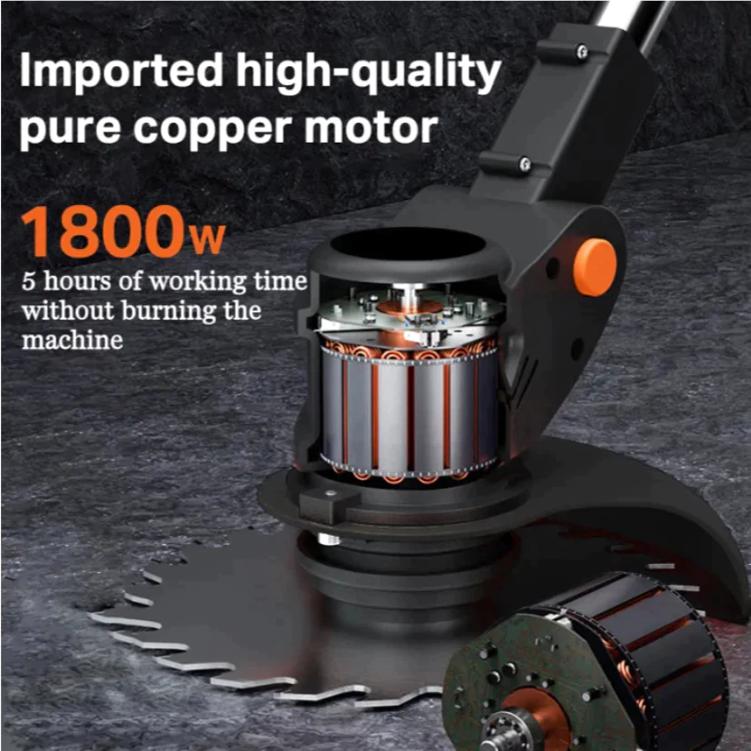 BOSCH 388V Powerful Cordless Grass Cutter Rechargeable Lithium Battery Grass Trimmer Lawn Mower ...