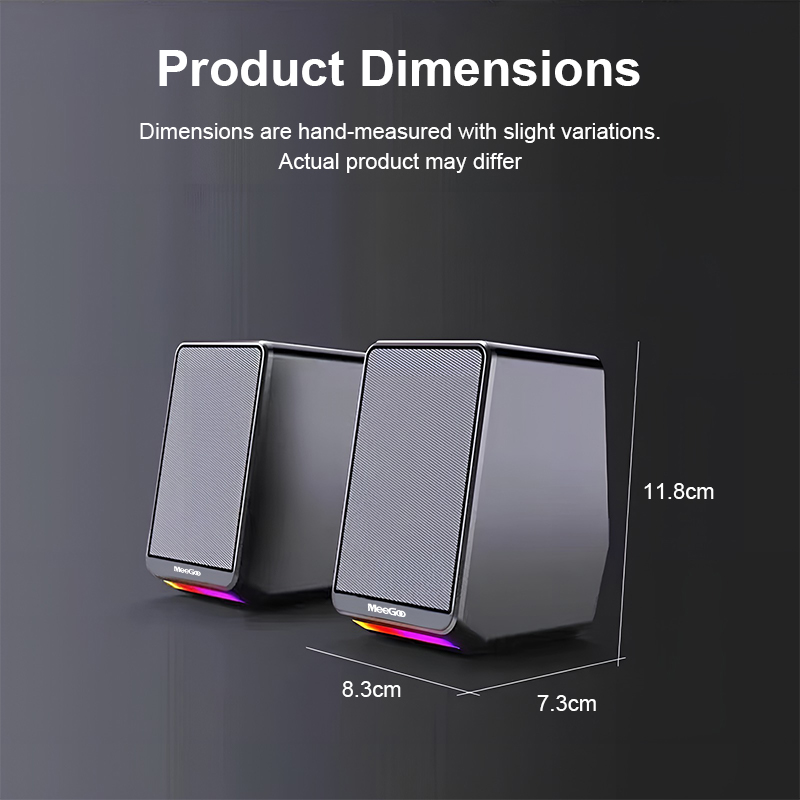 MeeGoo TS38 Desktop Speaker Wired Mini Computer Speaker 3.5mm audio ...