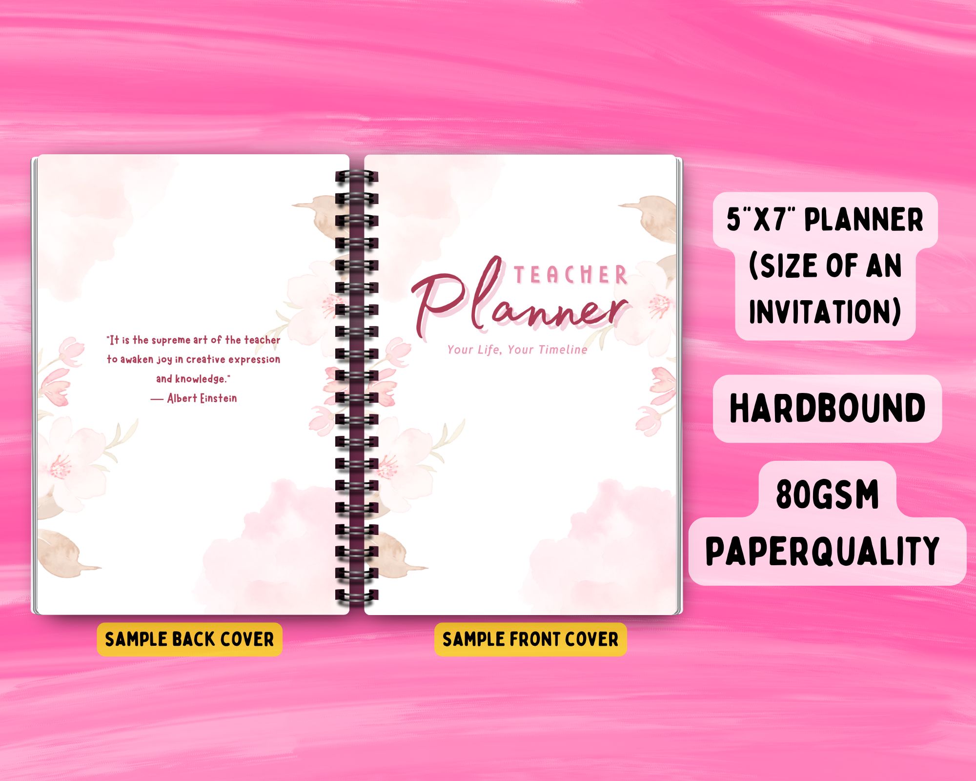 2025 Undated Teacher Planner 5x7 | Shopee Philippines