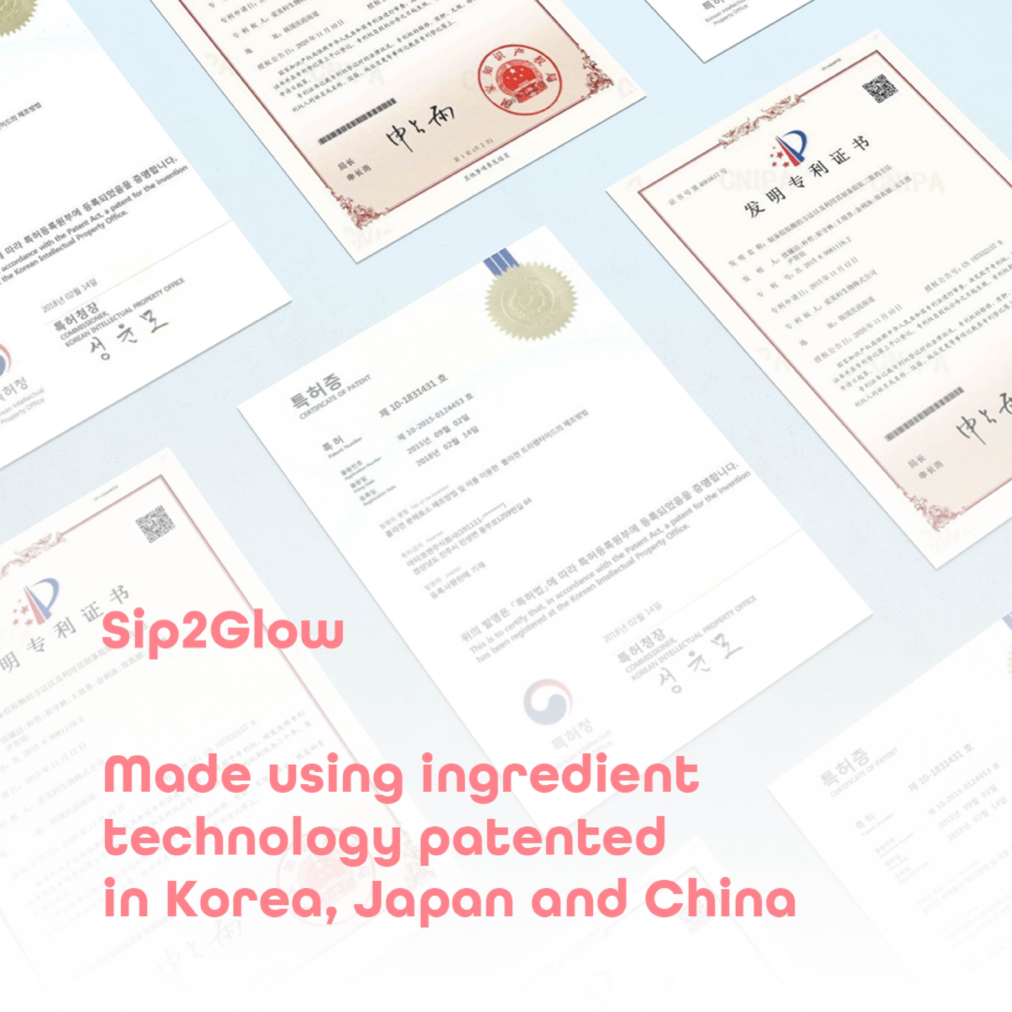 [B6G2]Sip2Glow Collagen Drink With Korean Collagen Tripeptide Salmon ...