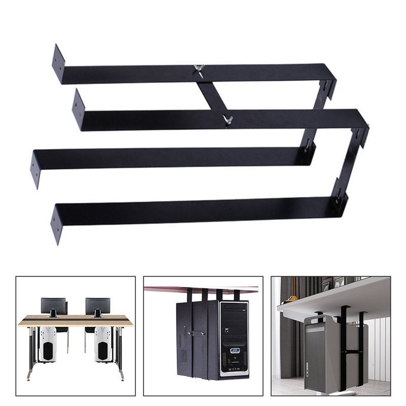 Under Desk CPU Holder Desk Adjustable Stand Lift Computer Mainframe ...