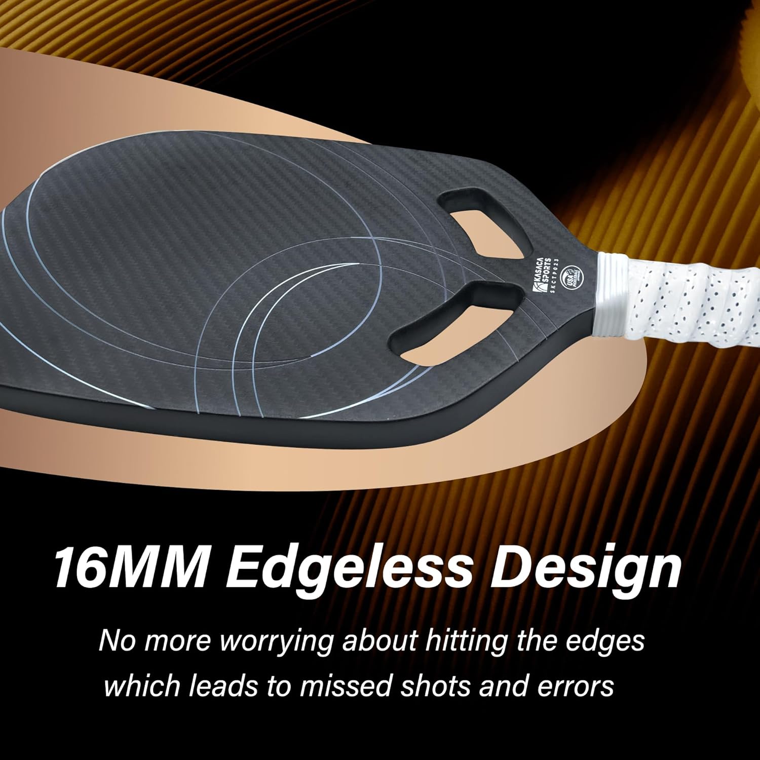 KASACA Aero Swift Edgeless Pickleball Paddle | USAPA Approved 3K T700 ...
