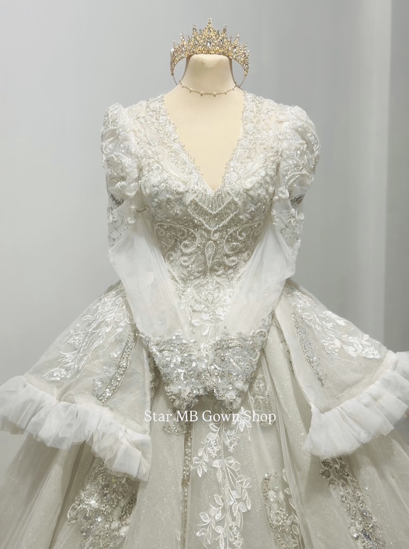 Wedding gown,Sagala gown | Shopee Philippines