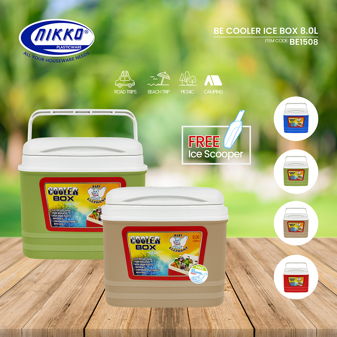 NIKKO Baby Elephant Cooler Ice Box 8.0L SKU-BE-1508 | Shopee Philippines