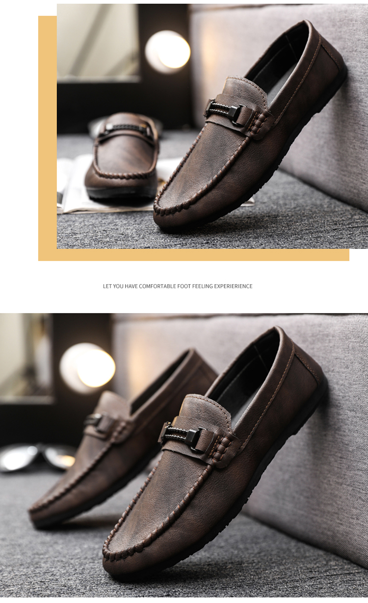 AD-ZiT New Fashion men Loafers Casual Breathable Leather Shoes Formal ...