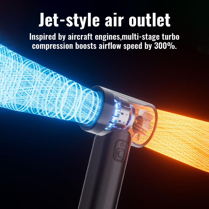 Samsung Turbo Handheld Fan Mini Portable Jet Fan Rechargeable Strong ...