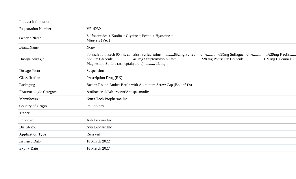 lc scour 60ml anti diarrheal anti infective for dogs and cats liquid ...
