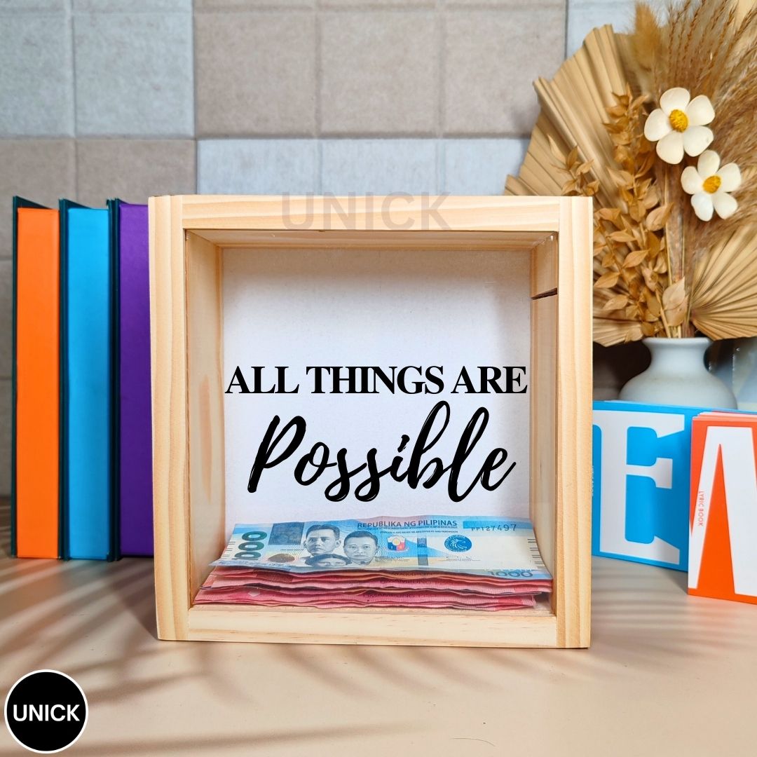 All things are Possible | Wooden Alkansya with Ipon Challenge 2025 ...