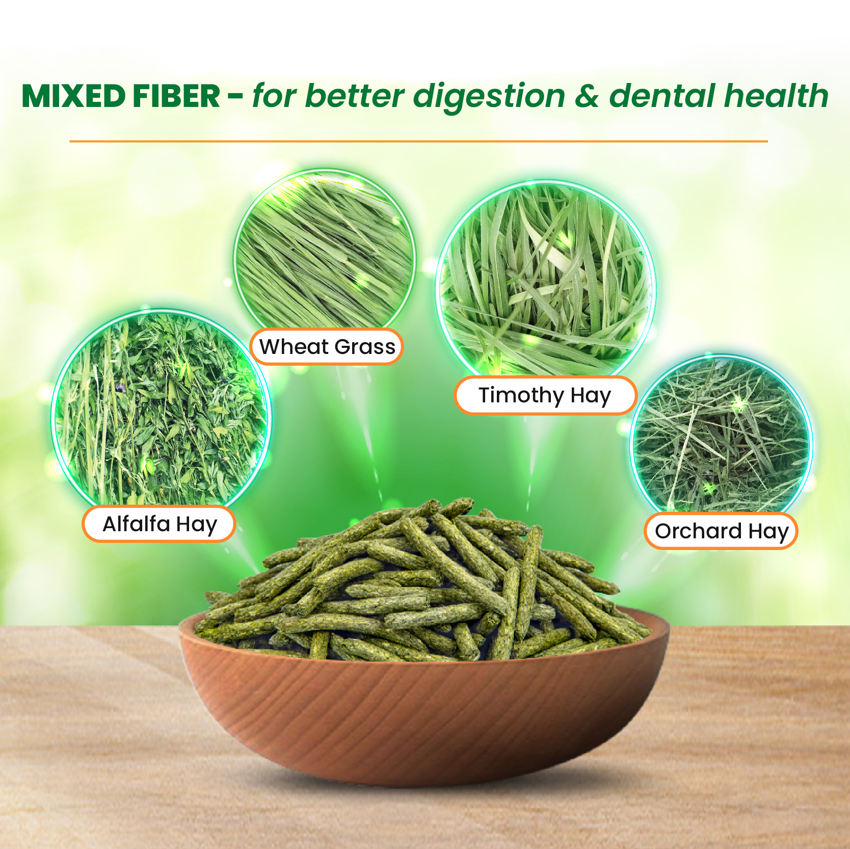 Mr. Hay VITAL HAY MIX Crunchy Hay Pellets (100g/800g) | Shopee Philippines