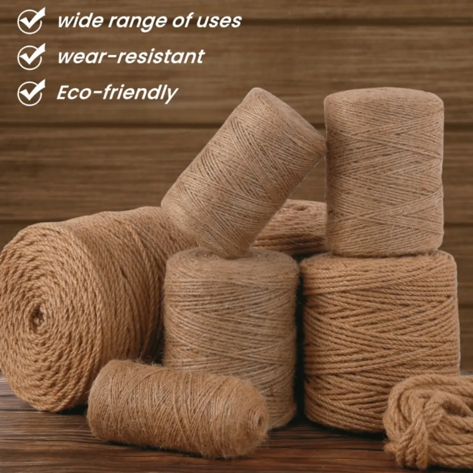 50m DIY Cat Scratcher Rope Jute Rope Twisted Sisal Rope Replacement Cat ...