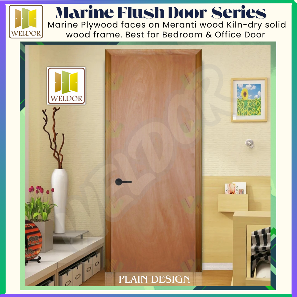 MARINE FLUSH DOOR- PLAIN DESIGN (WELDOR BRAND) | Shopee Philippines