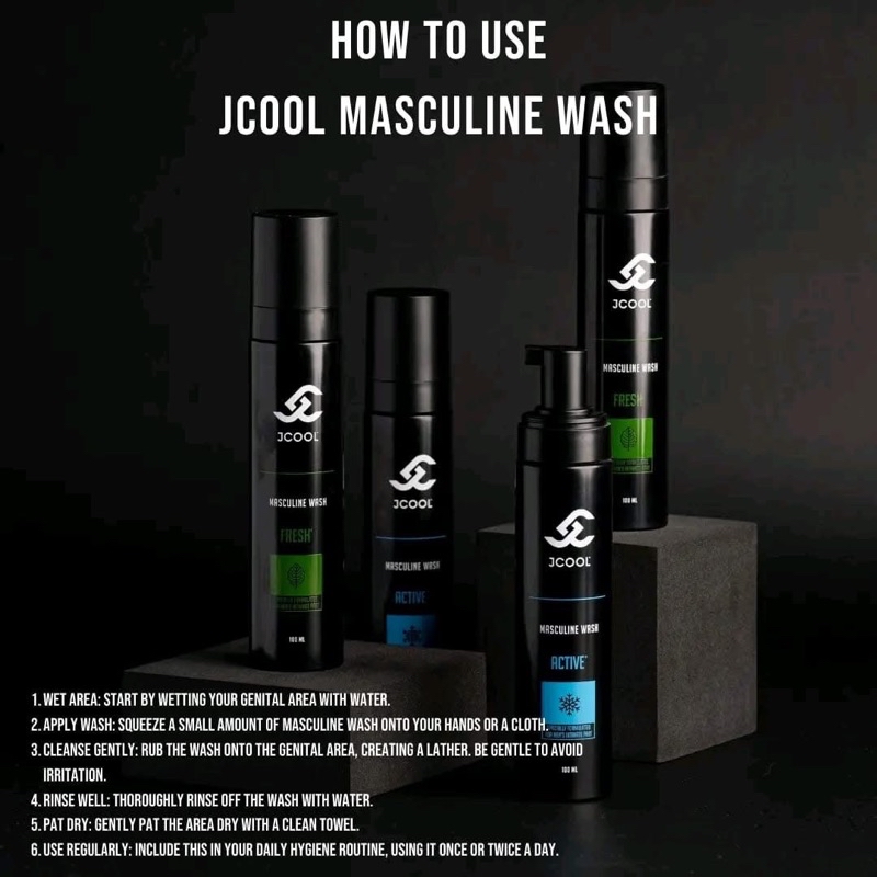 JC ESSENTIALS JCOOL Masculine Feminine Wash Jak Roberto Cool Fresh ...
