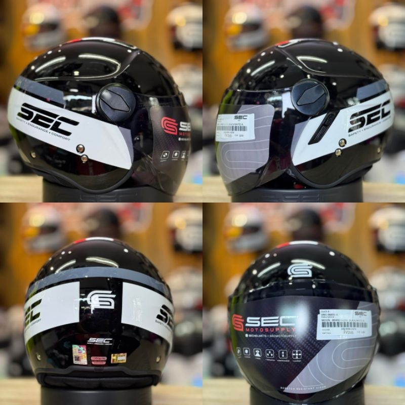 SEC MOON HALF FACE HELMET | Shopee Philippines