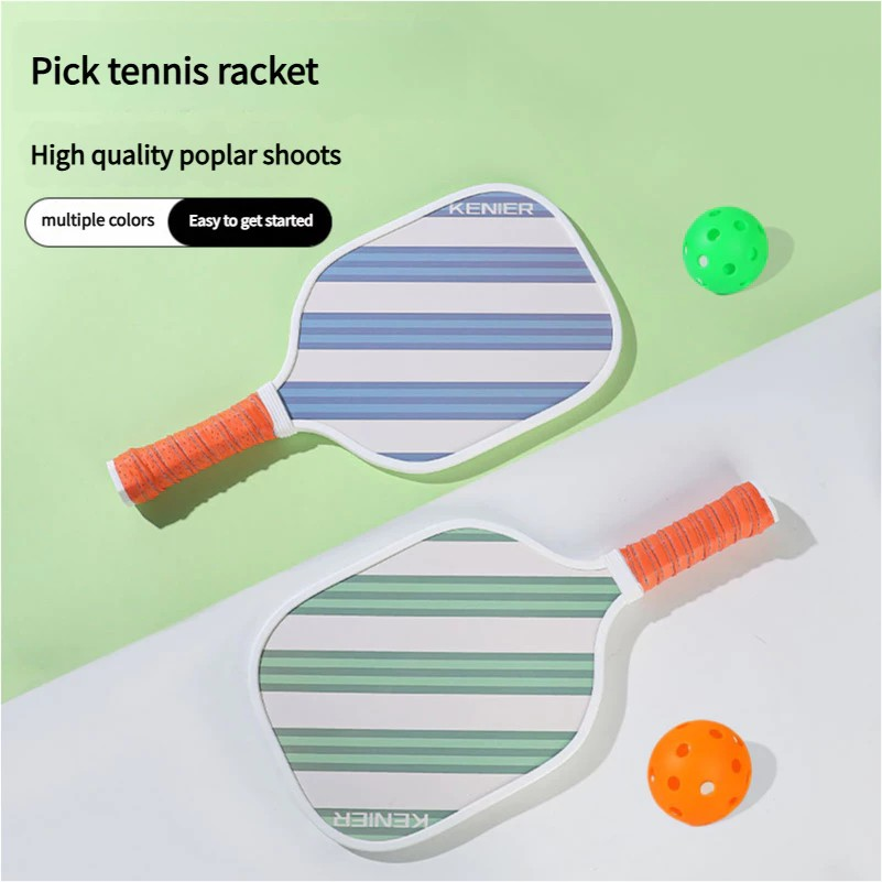Pickleball paddle set of 2 racquets and 4 balls pickle ball racket ...