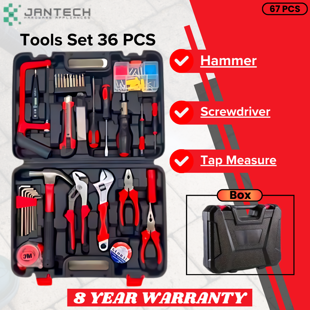 Quality Tool Kit 67 Pcs Tool Set General Household Hand Tool Kit Home ...