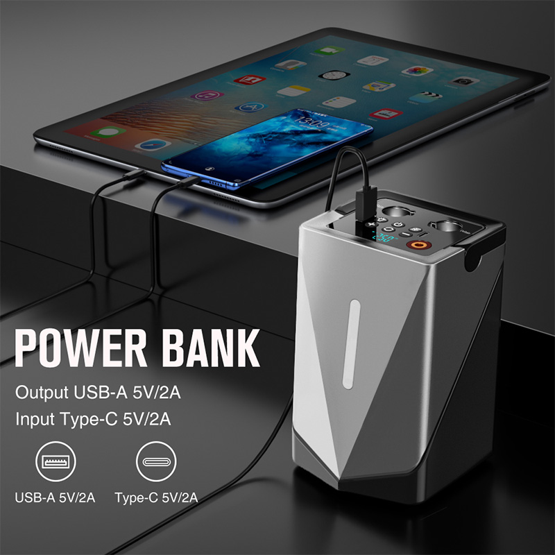 GF01 Portable Electric Car Jump Starter and Inflatable Blast Machine ...