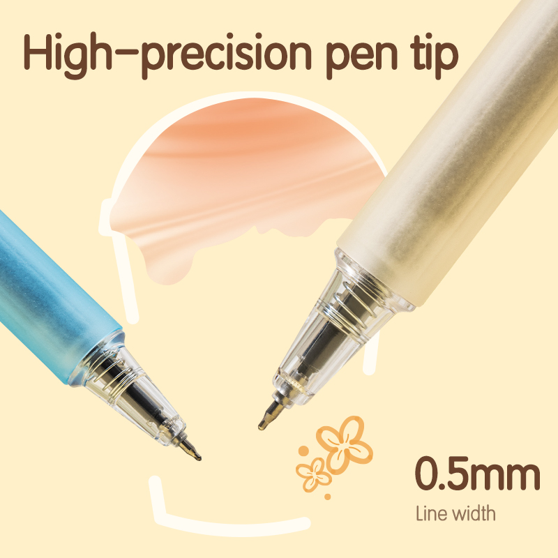 Deli 0.5mm Scented Gel Pen Press Ballpen Scented Writing Black Ink ...