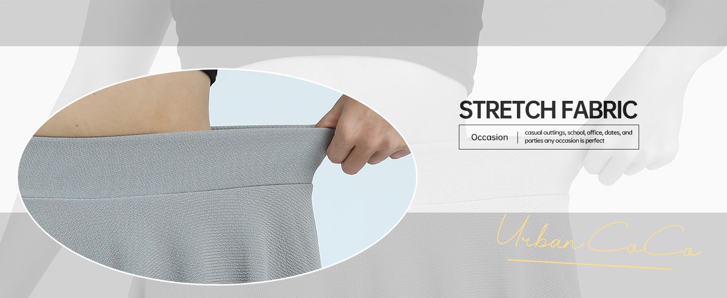 2-IN-1 Dark Gray Skirt with Inner Shorts High Waist Skort for Women ...