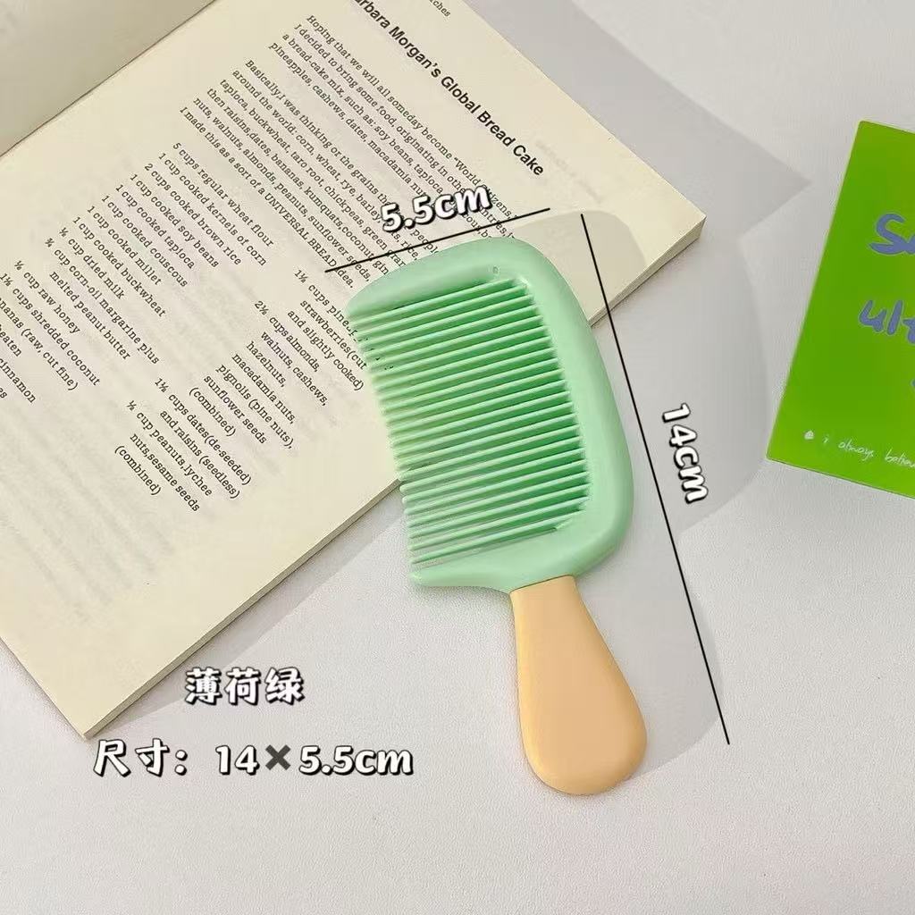 NECK Cute ice cream comb anti-static small medium tooth comb durable ...