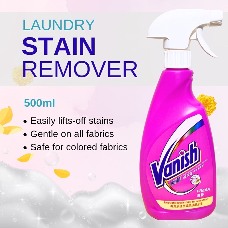 Vanish Laundry Stain Remover Spray and Refill 500ml | Shopee Philippines
