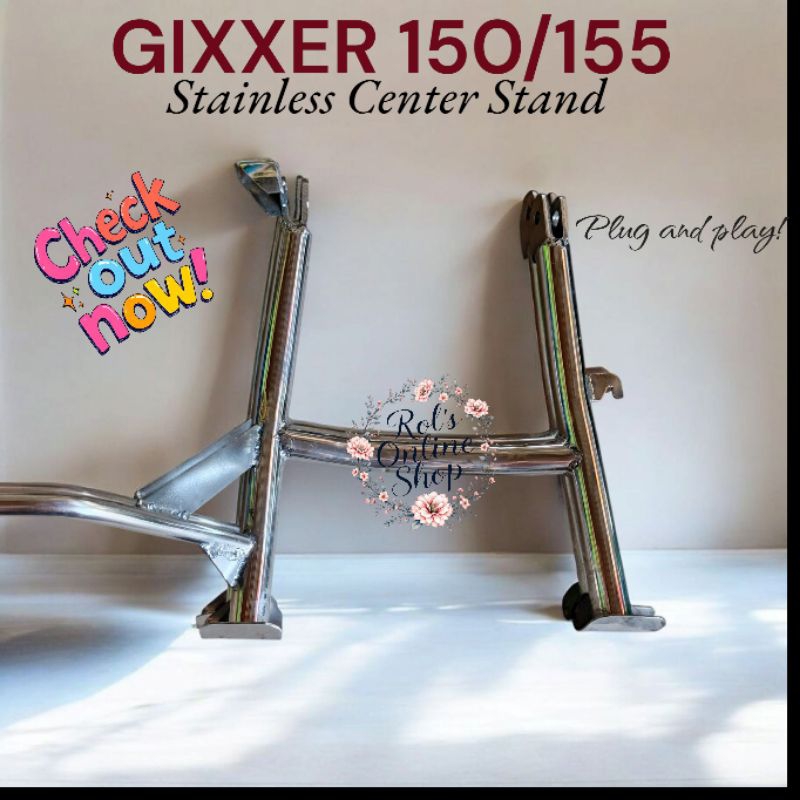 SUZUKI GIXXER 155 CARB/F.I. STAINLESS CENTER STAND ONLY | Shopee ...