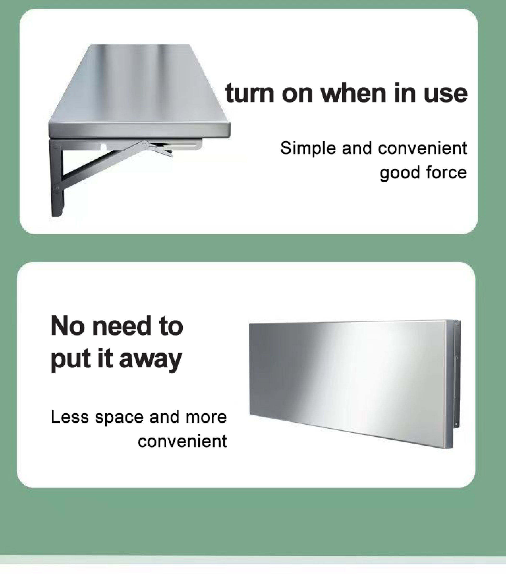 304 Stainless Steel Wall Mount Kitchen Rack Wall Microwave Oven Storage ...