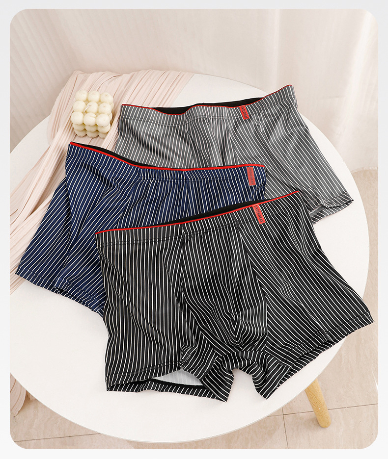 4-piece set of men's boxer briefs, comfortable, breathable, soft ...