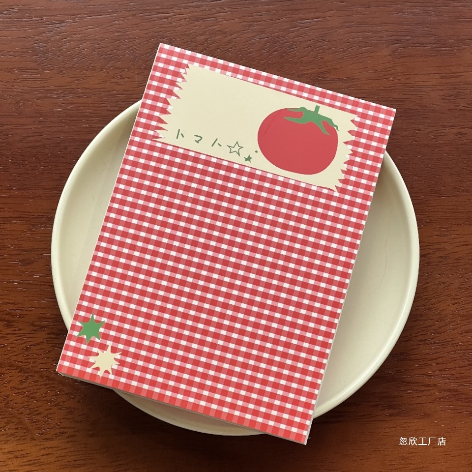 Lovely Tomato Notebook Thick Blank Memobook 96-100 Pages Unlined for ...