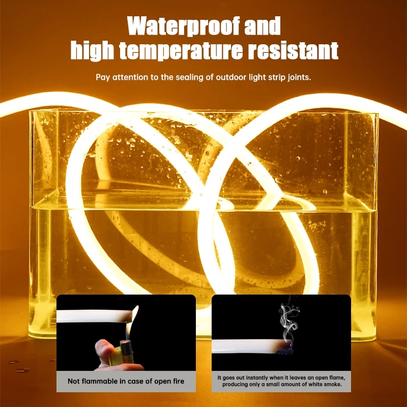 360° LED Strip Light Round Lights 220V Waterproof outdoor decorative ...