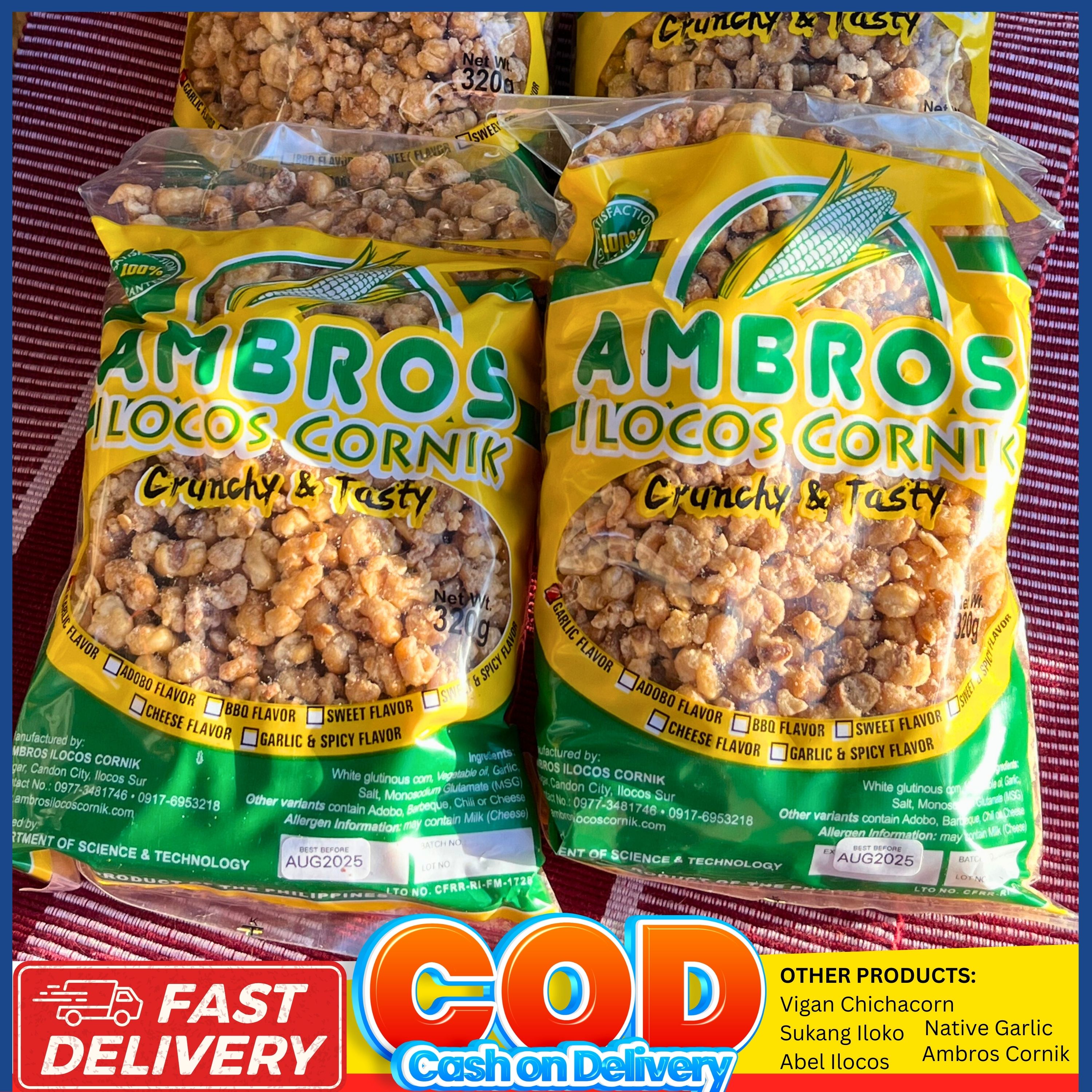 Ambros Ilocos Cornik The Original Crunchy Chichacorn Cornick | Shopee ...