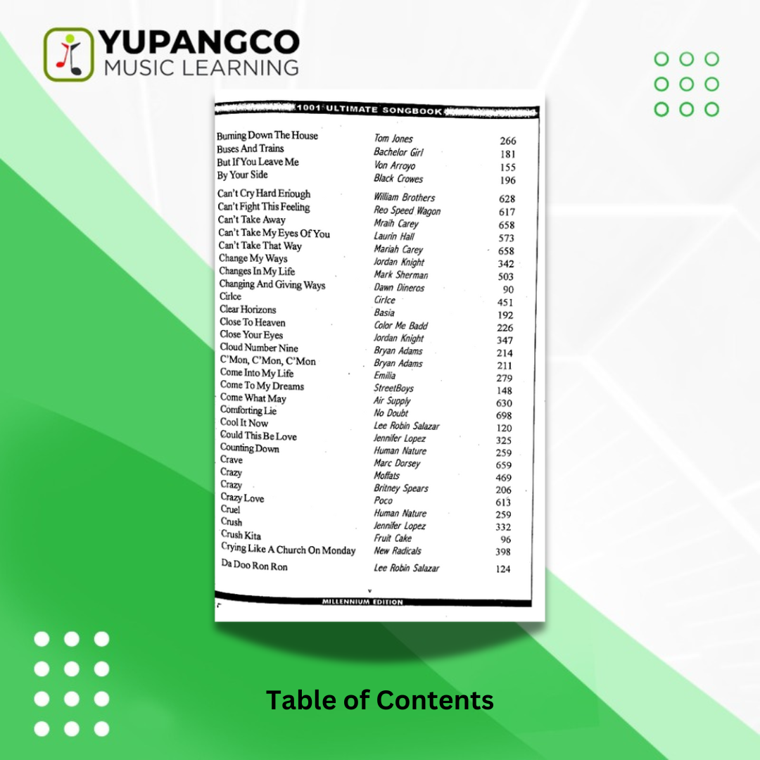 1001 ULTIMATE SONGBOOK VOLUME 4 - LYRICS WITH GUITAR CHORDS | Shopee ...