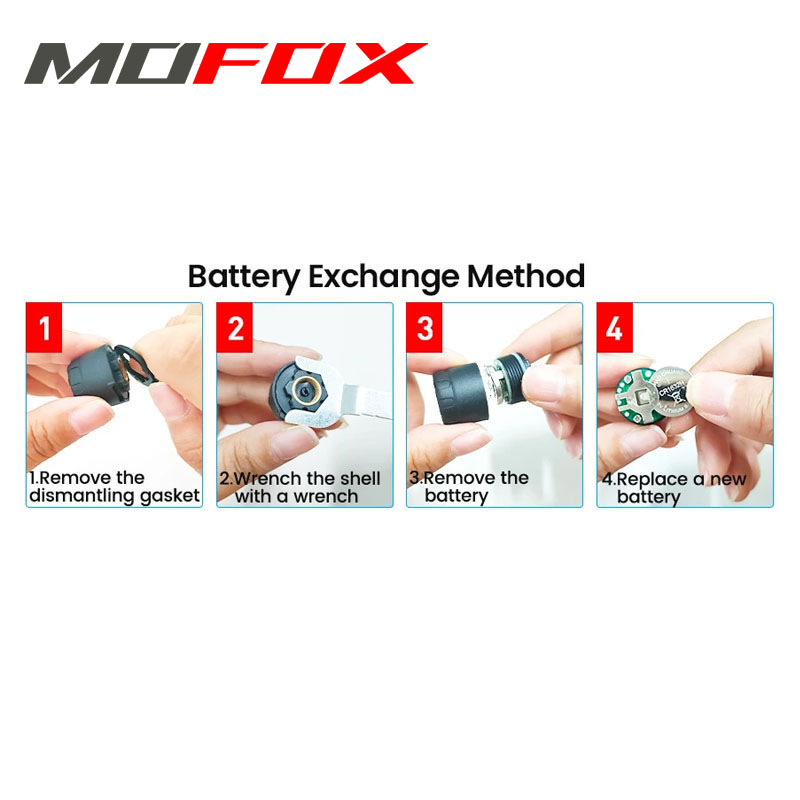 MOFOX Tire Pressure Monitoring System TPMS Wireless Solar Car Tire ...