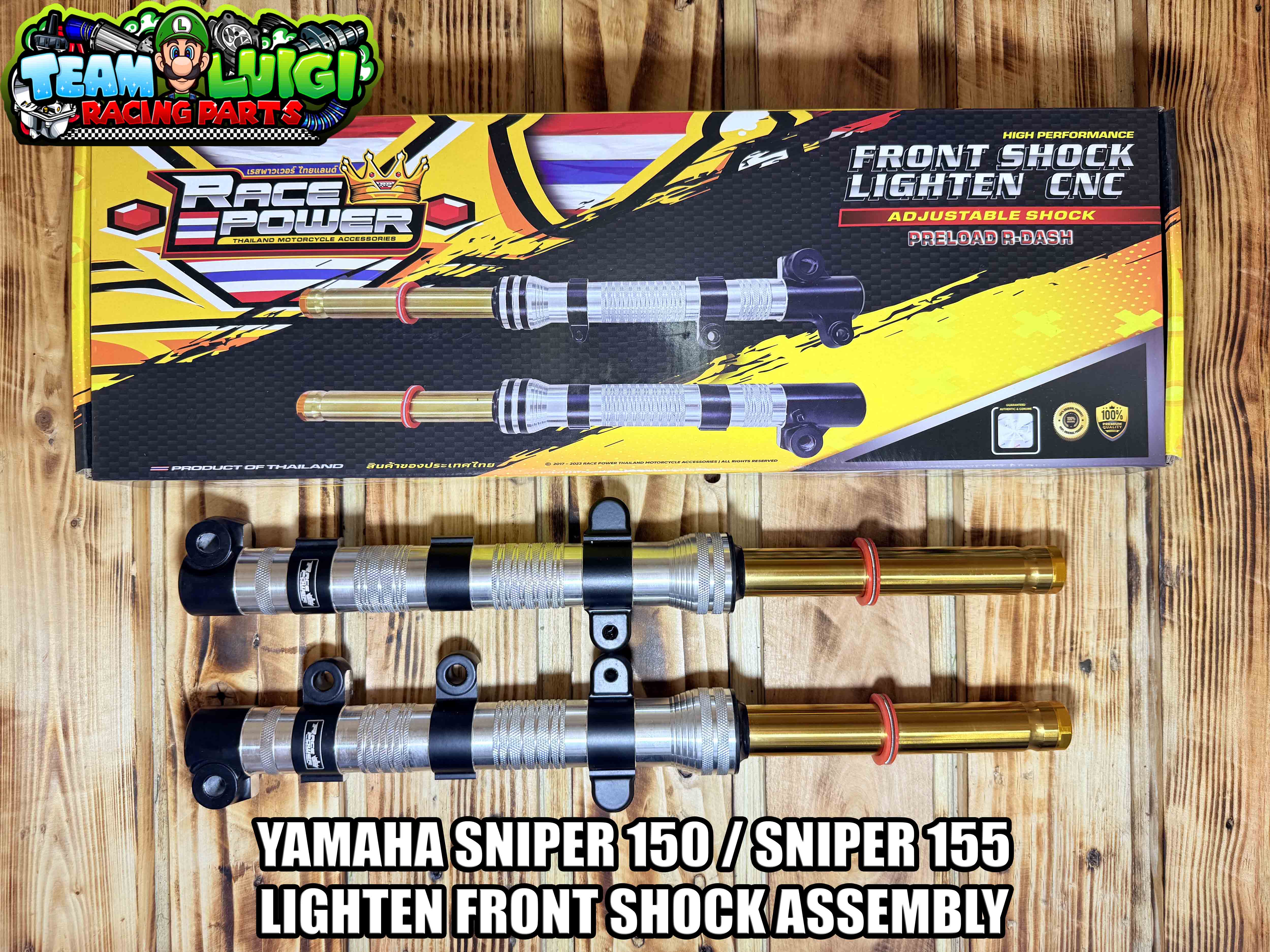 RACE POWER CNC FRONT SHOCK ASSEMBLY FULLY ADJUSTABLE 100% THAILAND MADE ...