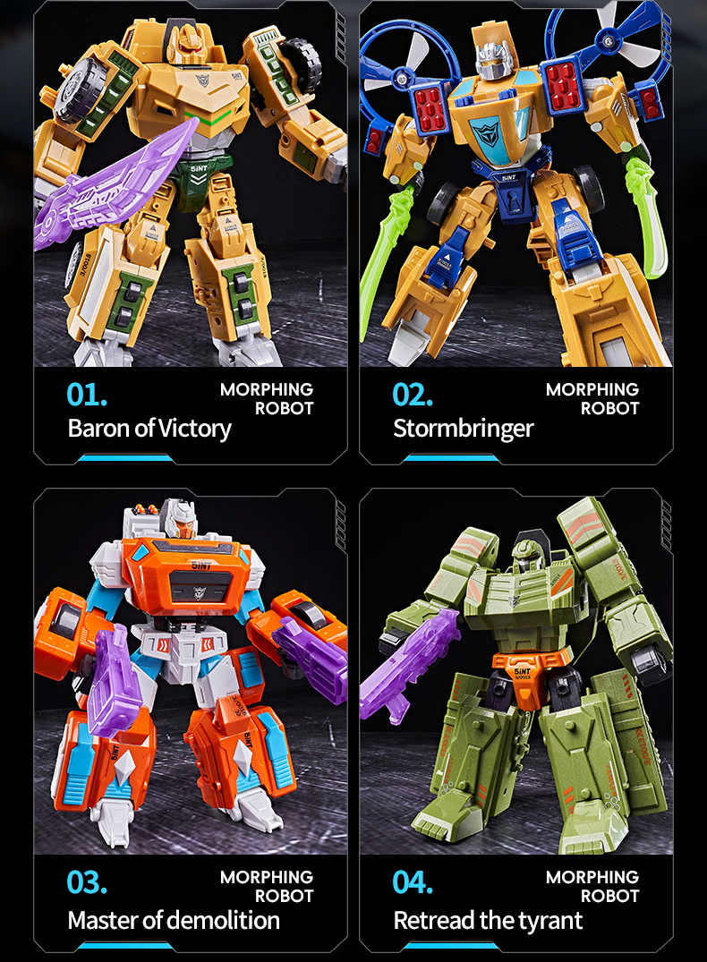 3IN1 Transformers Deformation Robot for Kids Big Novelty Stress Relief ...