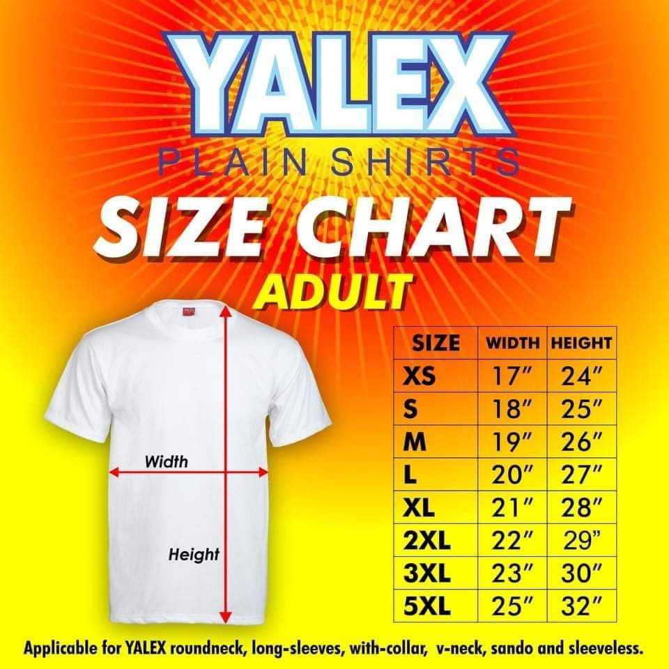 Yalex Plain Shirt White Roundneck ( YGA ) Free zip bag | Shopee Philippines