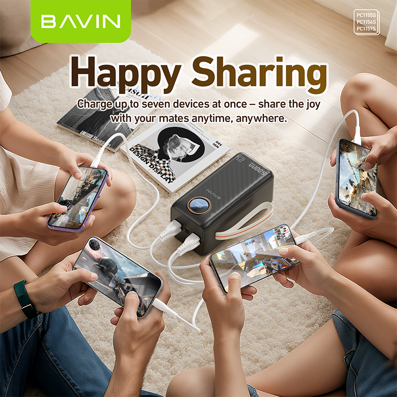 BAVIN PC1157 50000mAh 40000mAh 30000mAh 22.5W Fast Charging Power Bank ...