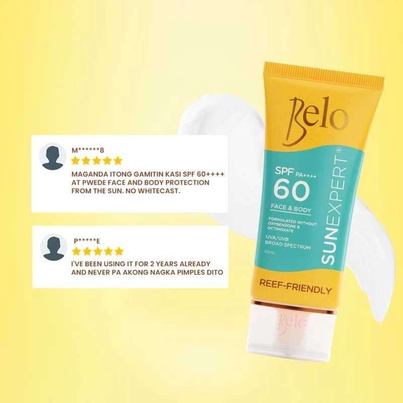 Belo SunExpert Reef-friendly Sunscreen SPF60 50ml | Shopee Philippines