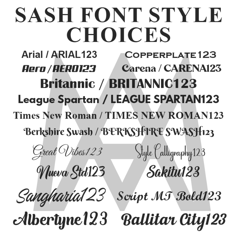 Customized Ribbon Sash for Pageants or Any Occasion Silver Gold ...