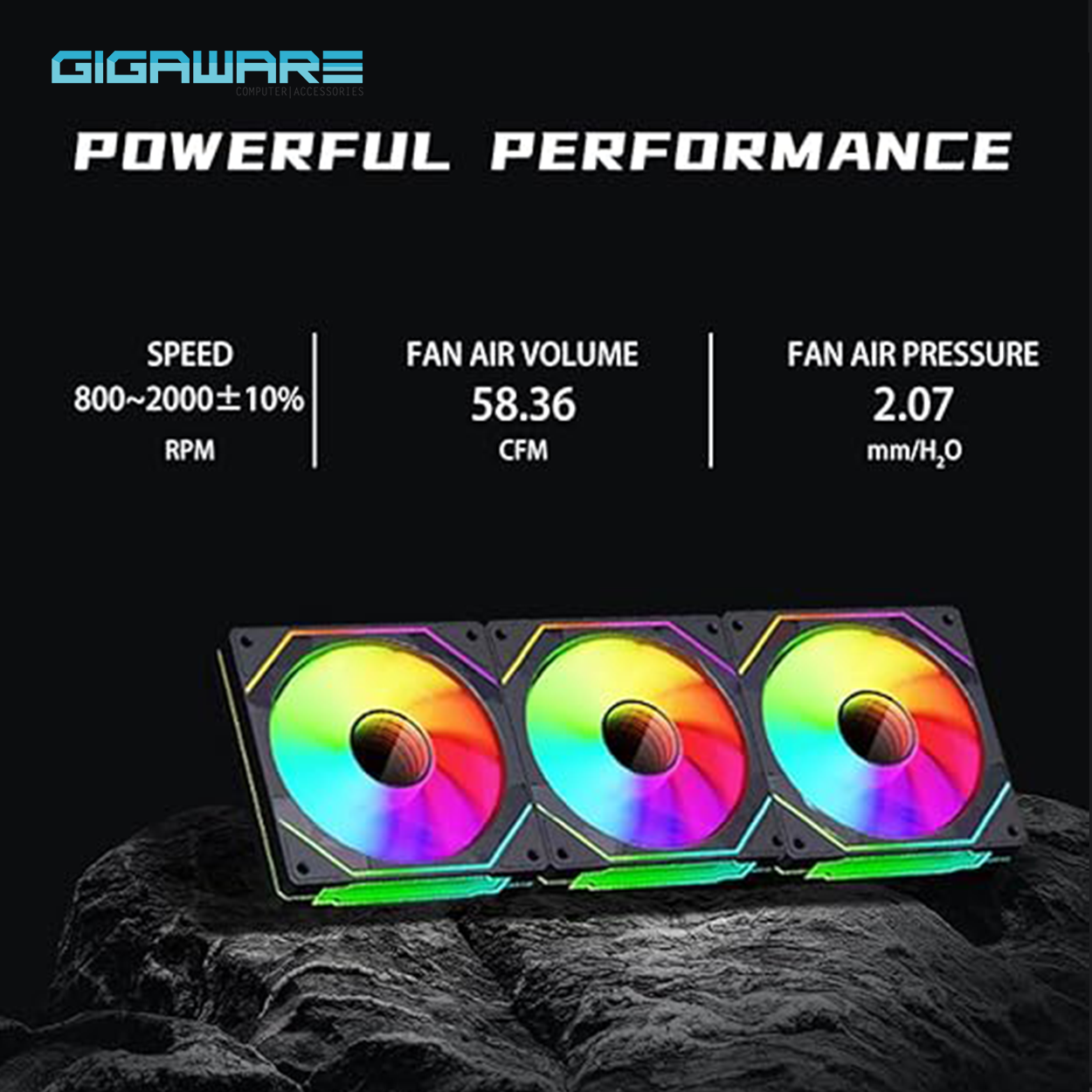 Jungle Leopard Prism 4 Pro ARGB CPU Fan 120mm 4Pin+5V 3PIN Interface ...