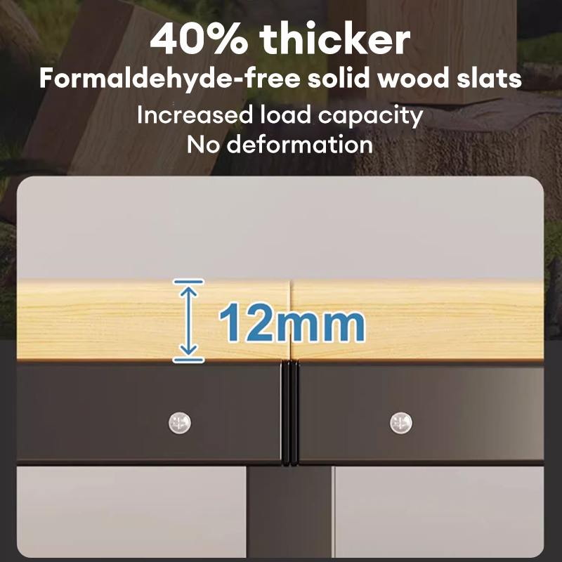 TABLETROVE Folding Bed Metal Foldable Bed Portable Bed Frame Save Space ...