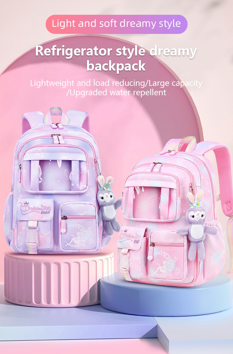 School Bag for Kids Girls Backpack Waterproof Lightweight Bags 2-6 ...