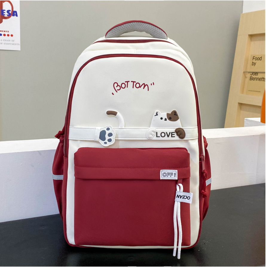 Middle school student bagpack college large capacity school bag laptop ...