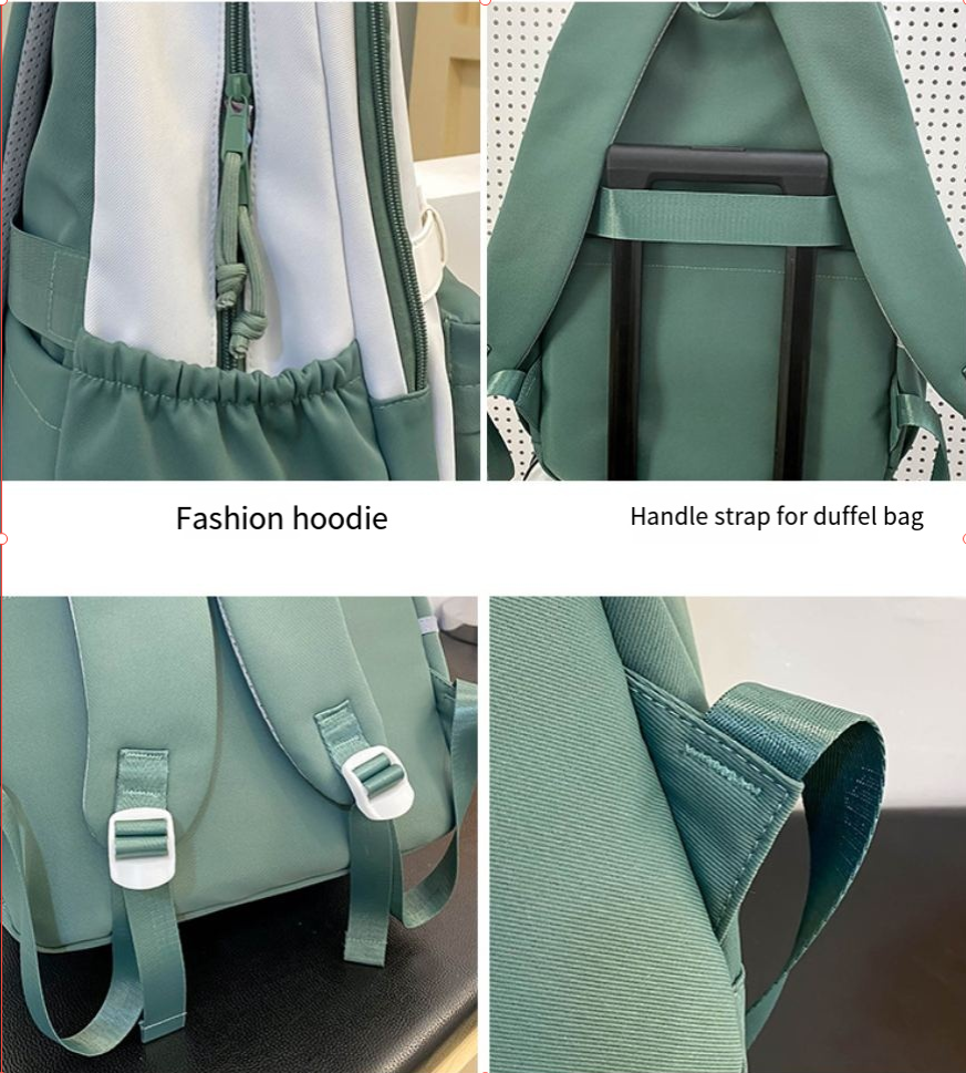 Middle school student bagpack college large capacity school bag laptop ...